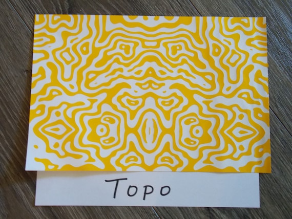 Topographical TOPO High Heat Vinyl Stencil 12 X | Etsy