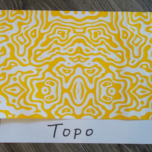 Topographic Stencil - Etsy