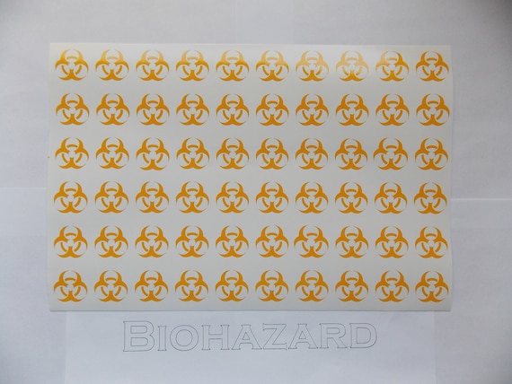 Biohazard High Heat Vinyl Stencil 12 X 8 Avery® SF | Etsy