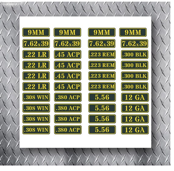 Ammo Can Labels 1 sheet Vinyl Decal Sticker | Etsy
