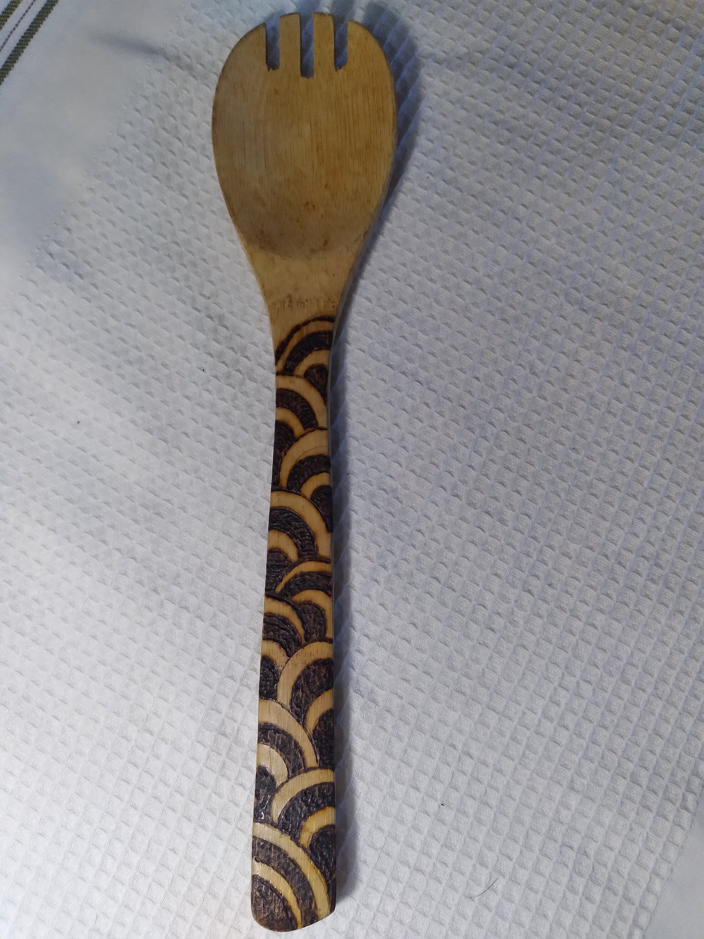 Bamboo Pyrography Spoon - Etsy