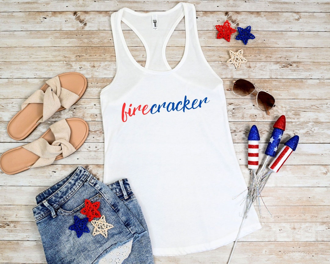 Firecracker 4th of July Tank, Womens Fourth of July Tank Top for Her ...