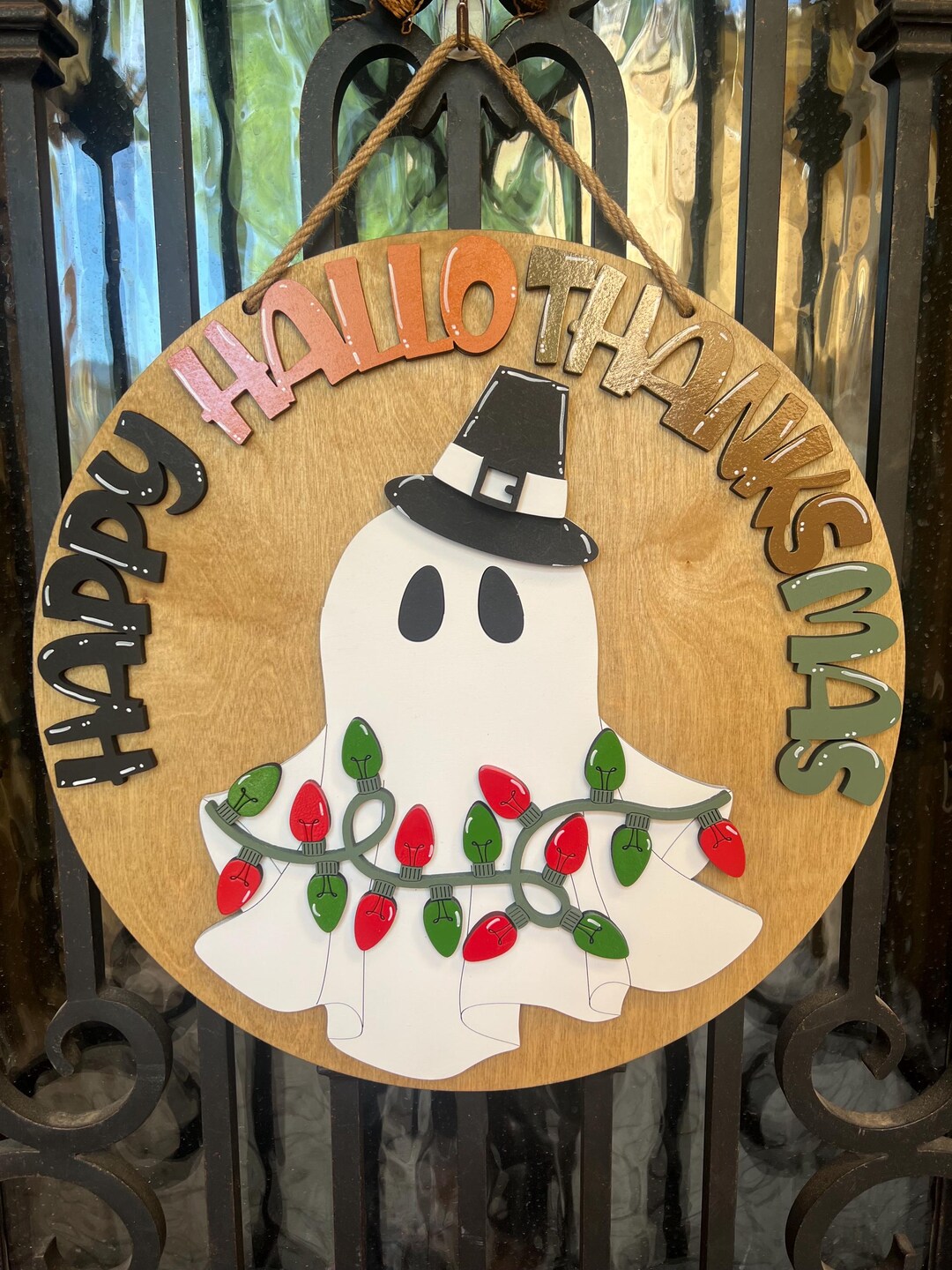 Happy Hallothanksmas Sign - Etsy