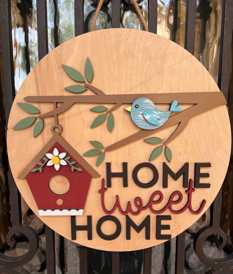 Home TWEET Home Welcome Sign - Etsy