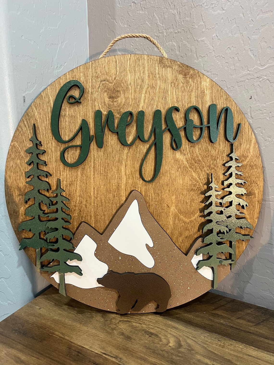 Woodland Nursery Sign - Etsy
