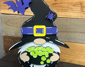 Halloween Witch Gnome - Etsy