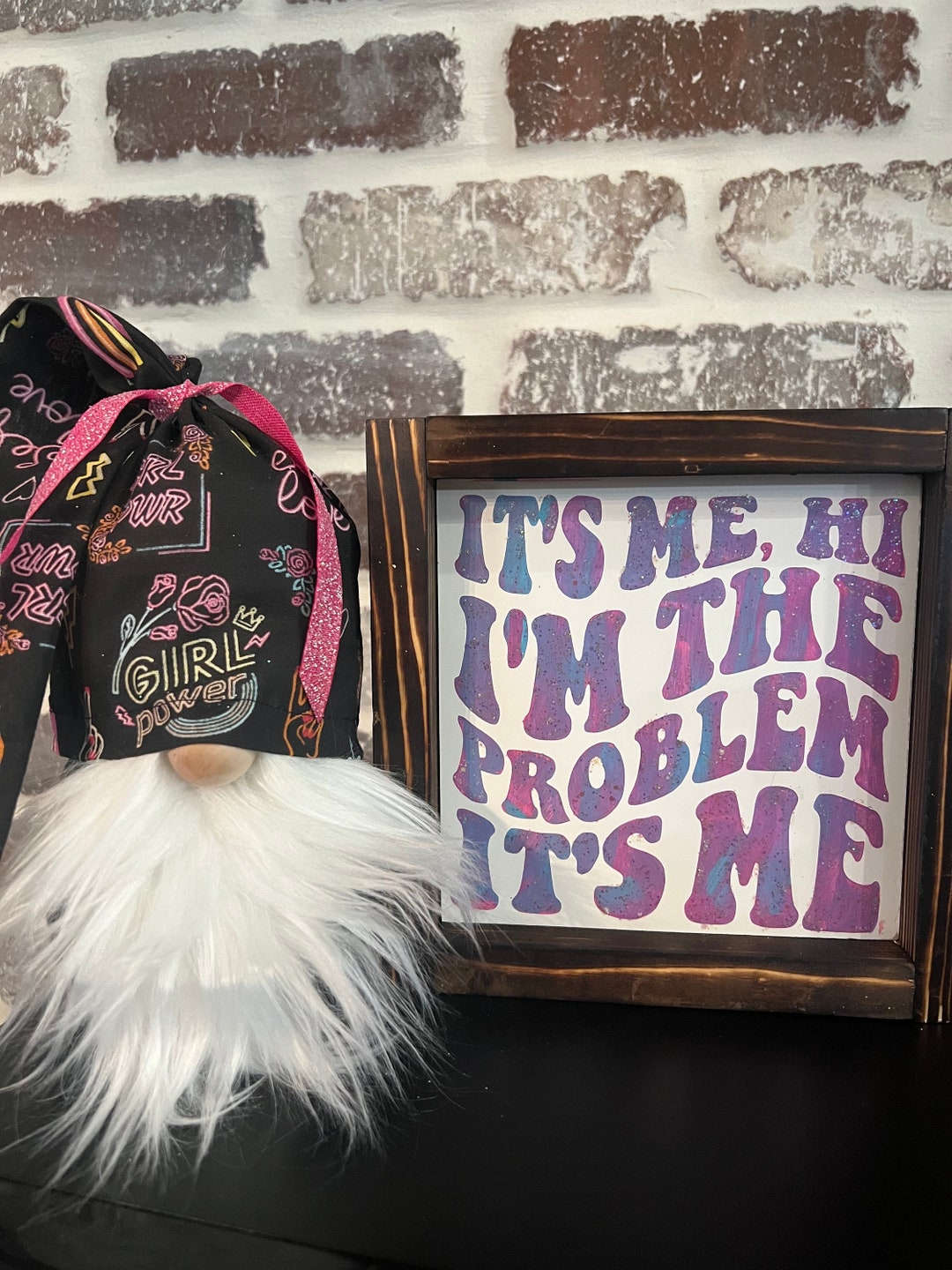 I’m the Problem Gnome and Sign Set - Etsy