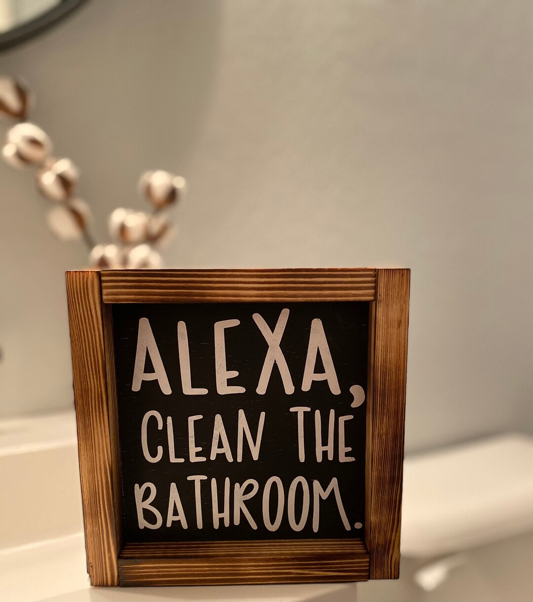 6x6 Bathroom Signs - Etsy