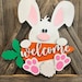 Bunny Welcome Sign - Etsy