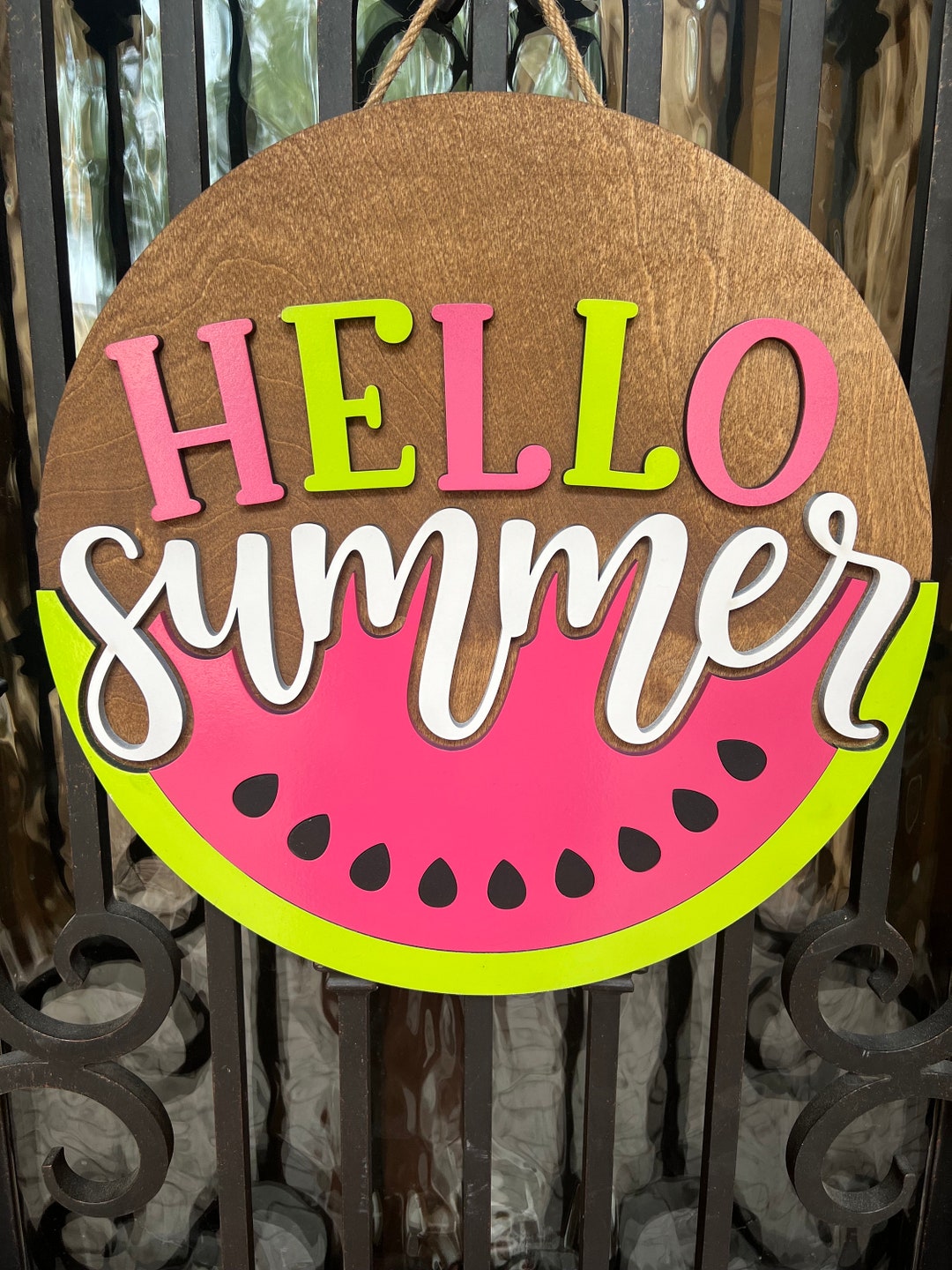 Hello Summer Welcome Sign - Etsy