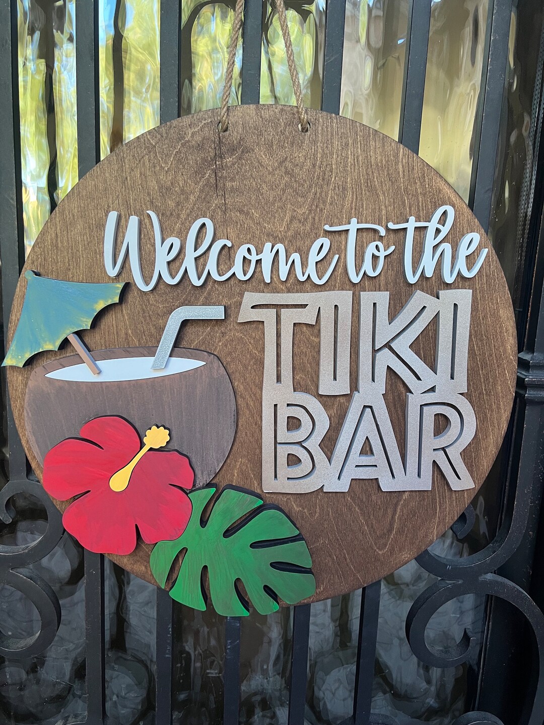 Tiki Bar Welcome Sign - Etsy