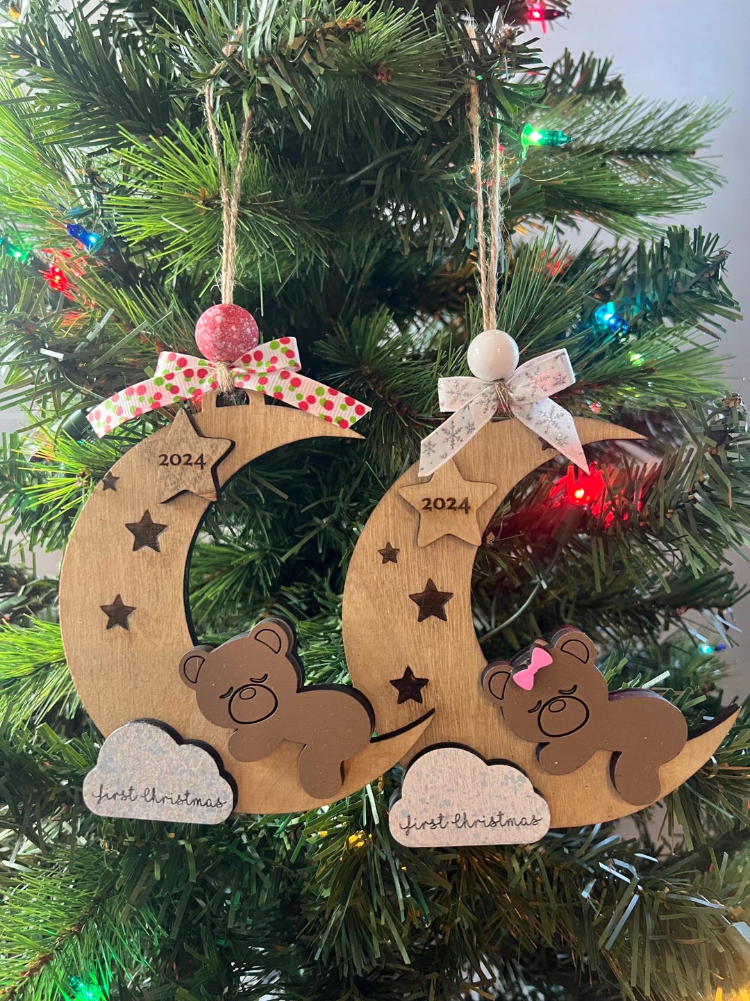 Baby Bear First Christmas Ornament - Etsy