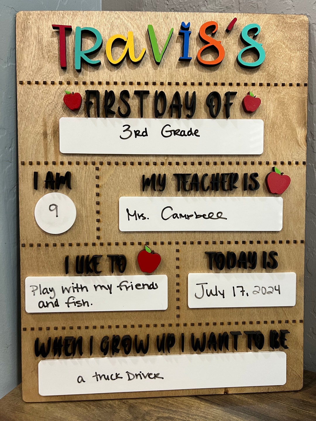 Personalized First Day of Sign - Etsy