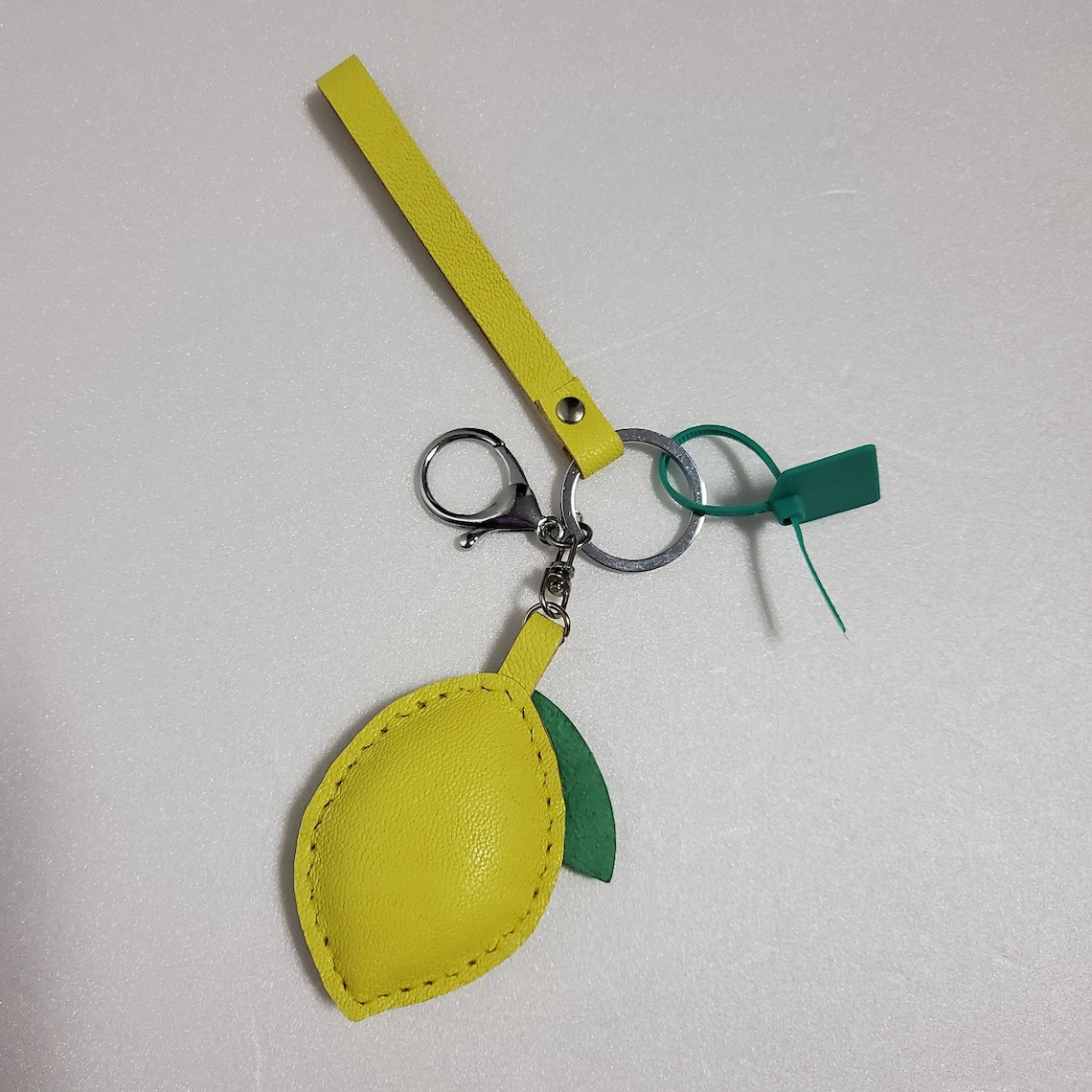 Leather Key Chain Fruit Leather Key Chain Lemon Leather Key | Etsy