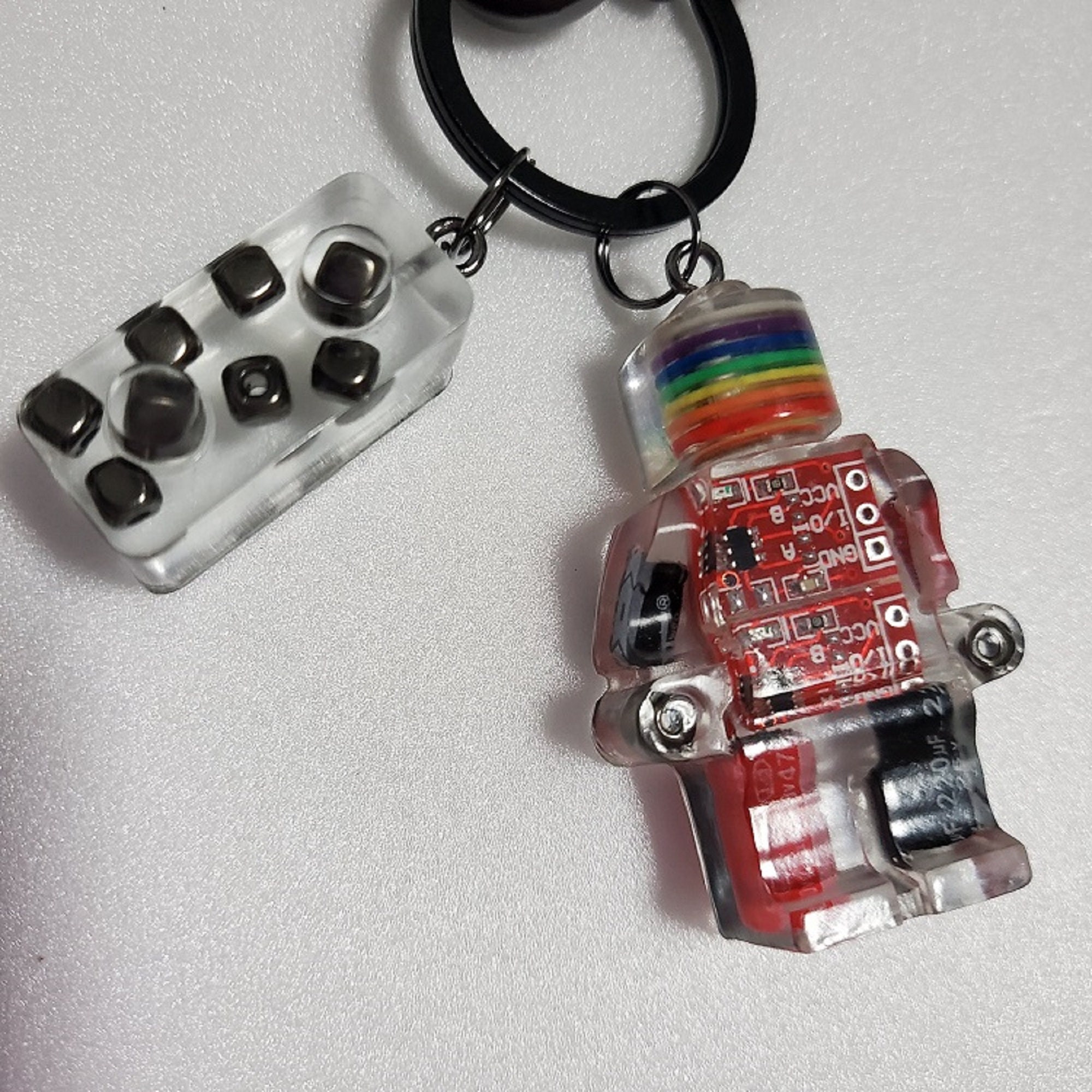 Robot Key Chain Key Chain for Men Key Chain for Women Couples Key ...