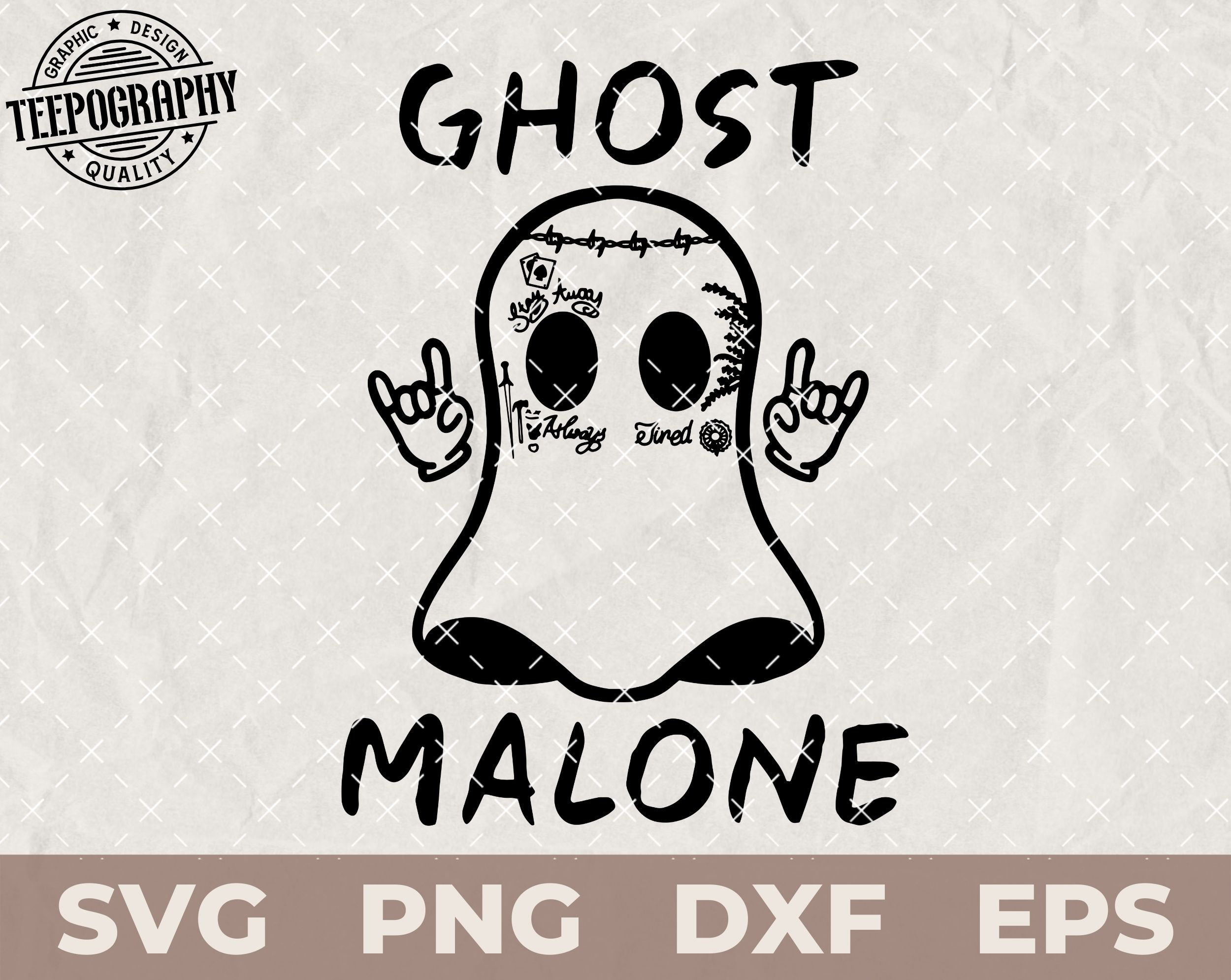 Ghost Malone SVG | Cute Ghost Svg, Ghost Svg, Halloween Svg, Funny ...