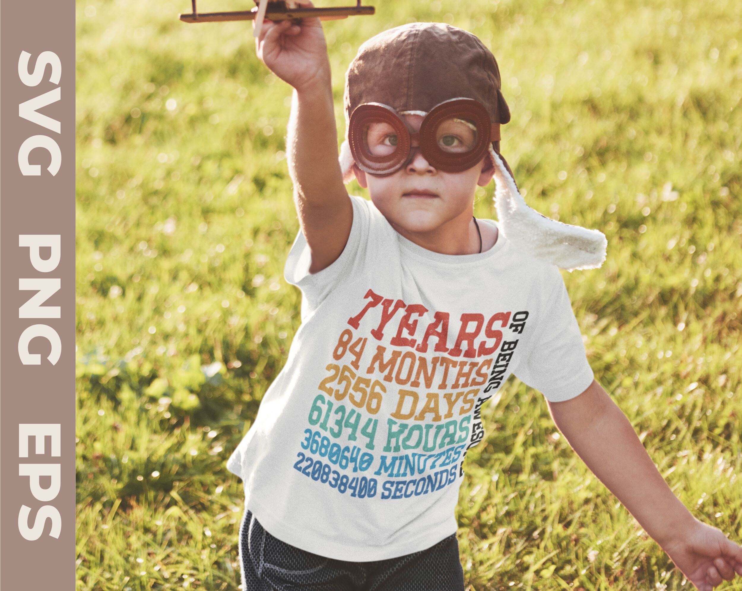 7 Years of Being Awesome | 7 Year Svg, 7 Year Old Svg, 7 Year Word Art ...