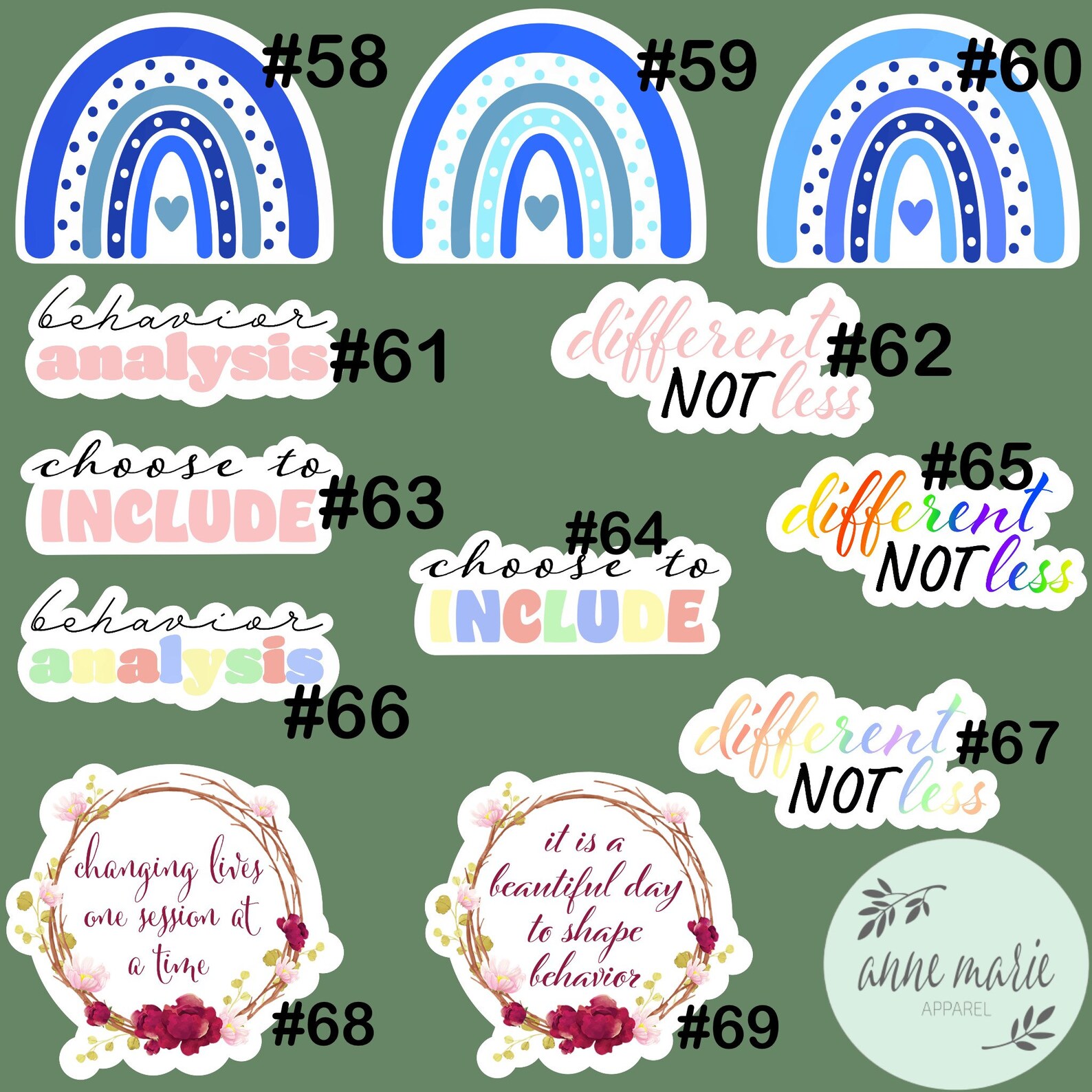 Behavior Analysis Sticker Pack Laptop & Water Bottle Sticker - Etsy