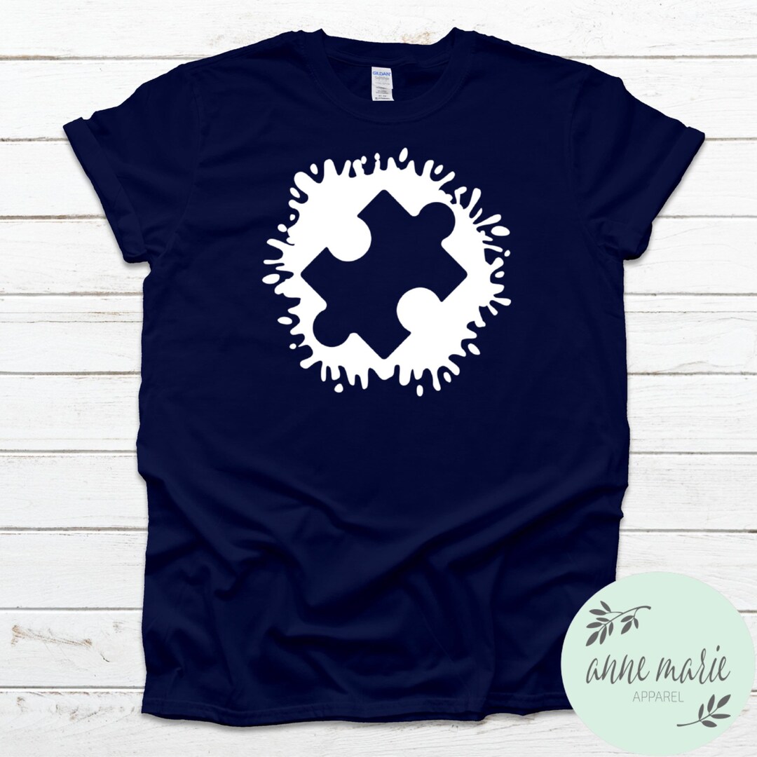 Puzzle Paint Splatter Shirt | Kindness | Spread Love | Autism Mom | Aba ...