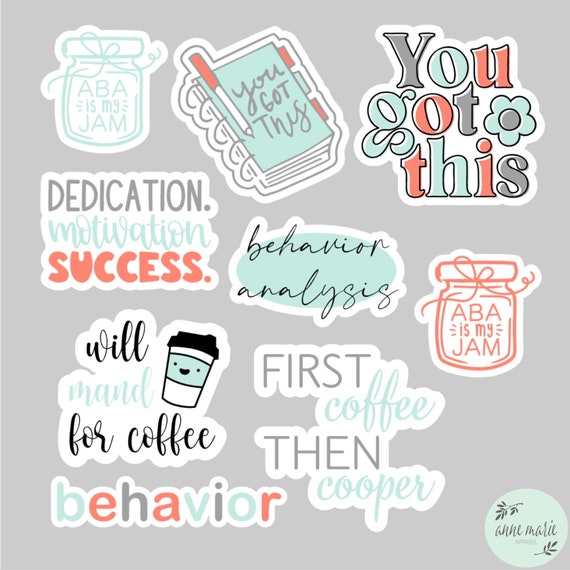 Behavior Analysis Sticker Pack Laptop & Water Bottle Sticker | Etsy