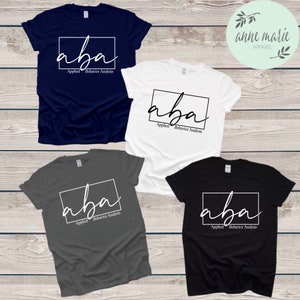 ABA Shirt #2 | Applied Behavior Analysis | ABA Shirt | Behavior Analyst ...