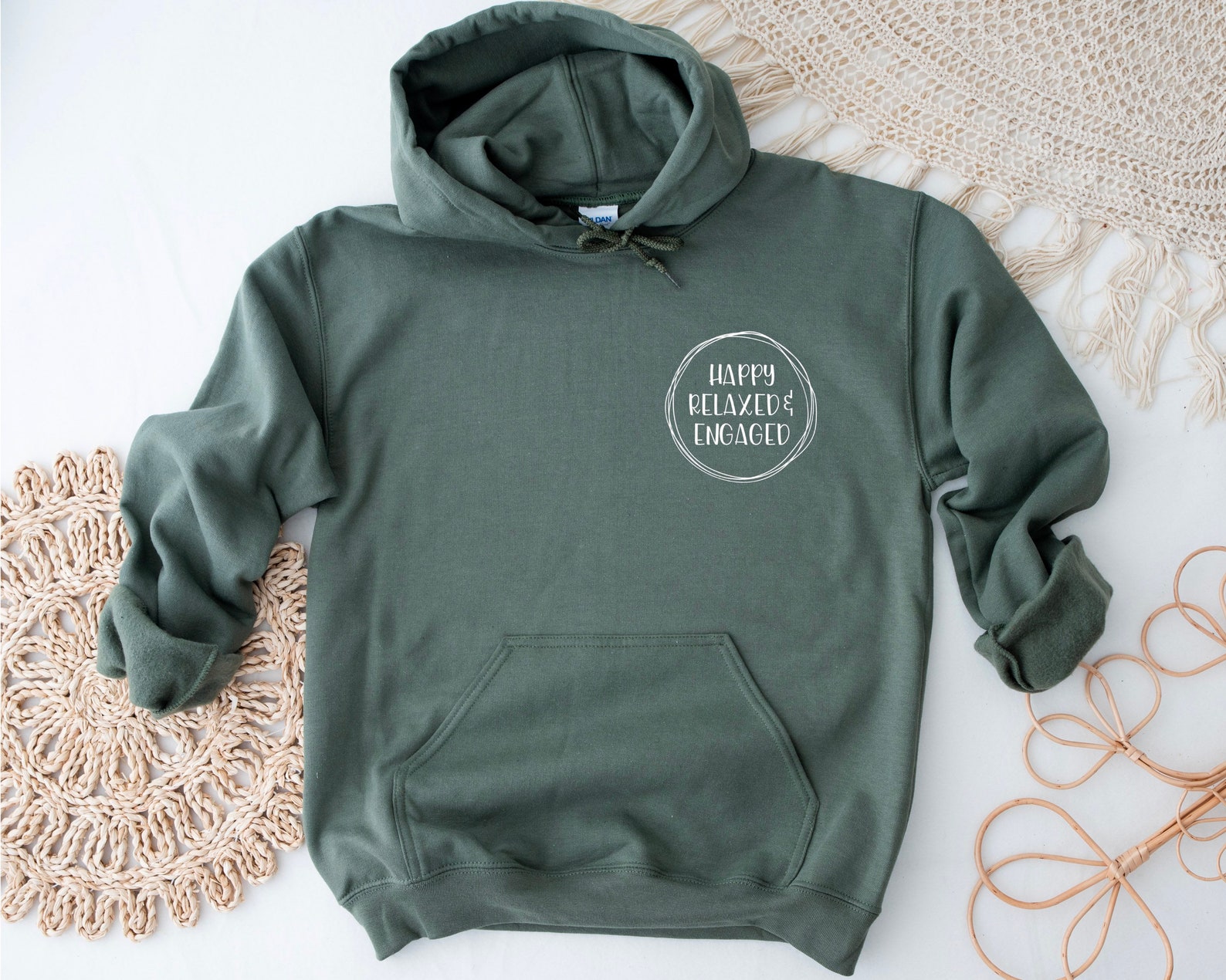 Happy Relaxed Engaged Hooded Sweatshirt HRE Hoodie ABA - Etsy