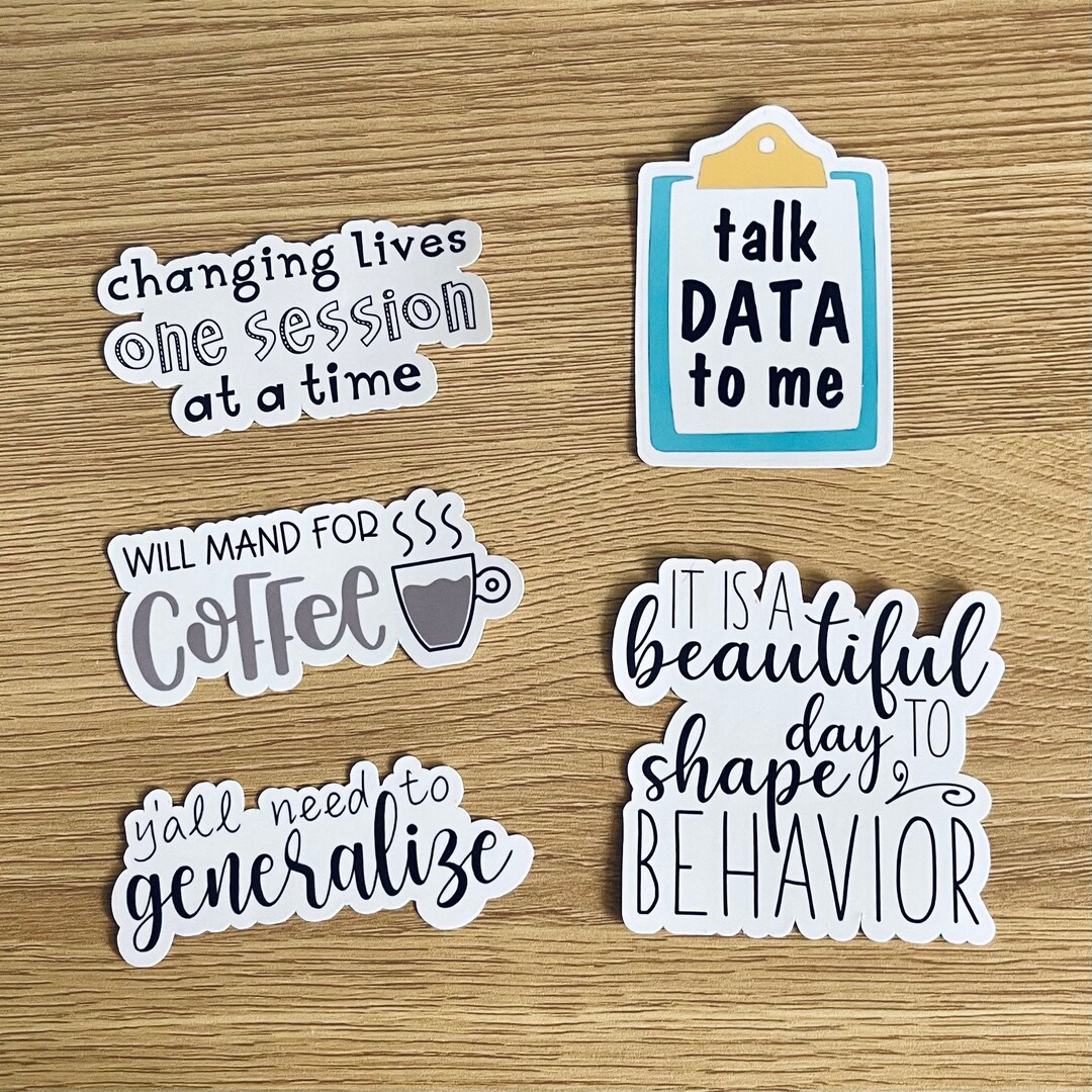 Behavior Analysis Sticker Pack | Laptop & Water Bottle Sticker Decal 77 ...