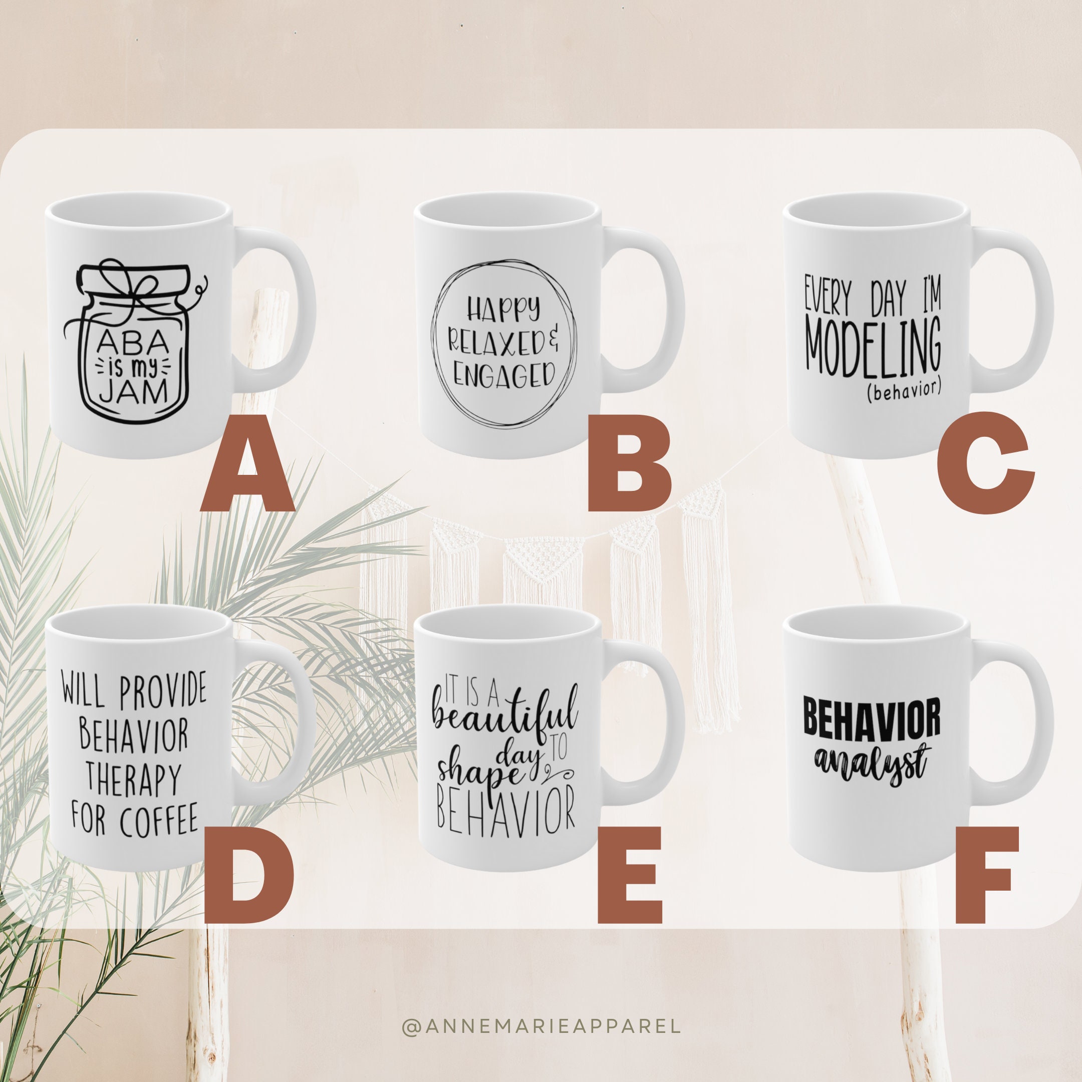 ABA Mugs Behavior Analyst Gift Behavior Analysis Mug | Etsy
