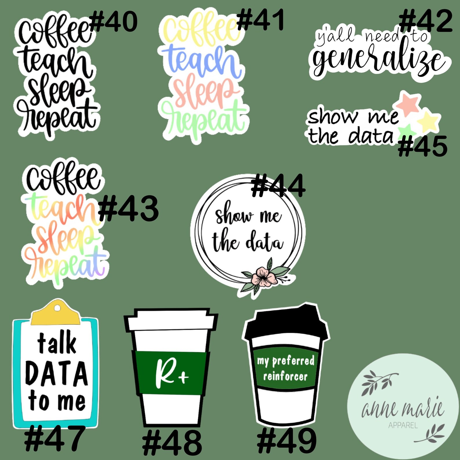 Behavior Analysis Sticker Pack Laptop & Water Bottle Sticker - Etsy