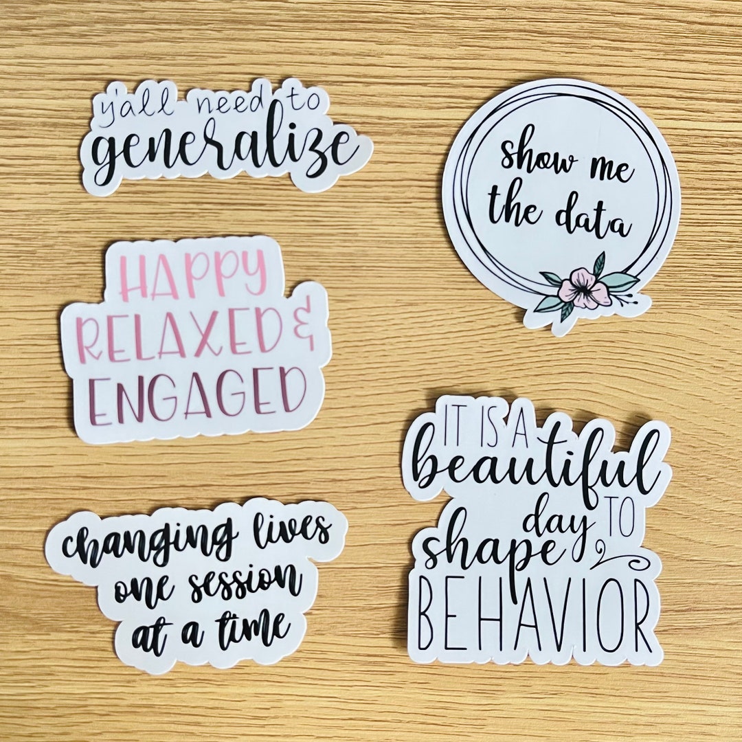 Behavior Analysis Sticker Pack #3 | Laptop & Water Bottle Sticker Decal ...