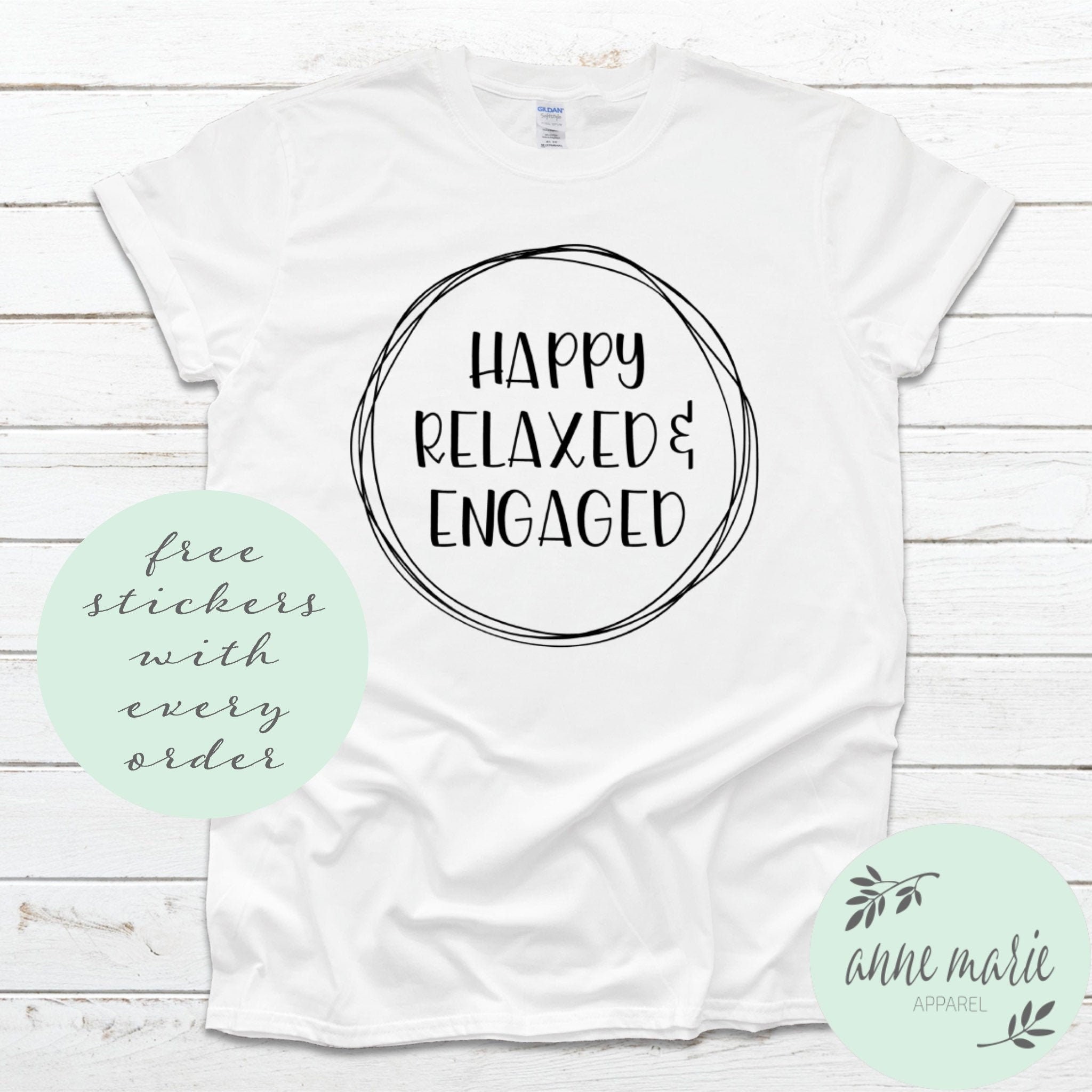 HRE Shirt Happy Relax & Engaged Shirt Applied Behavior | Etsy