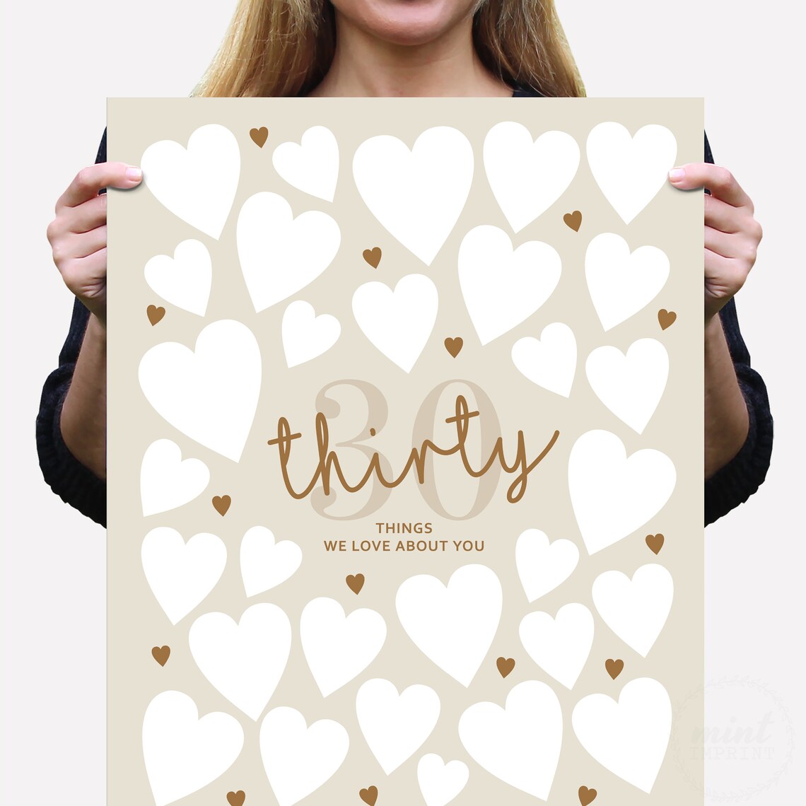 30 Things We Love About You Write On Template 30th Birthday | Etsy