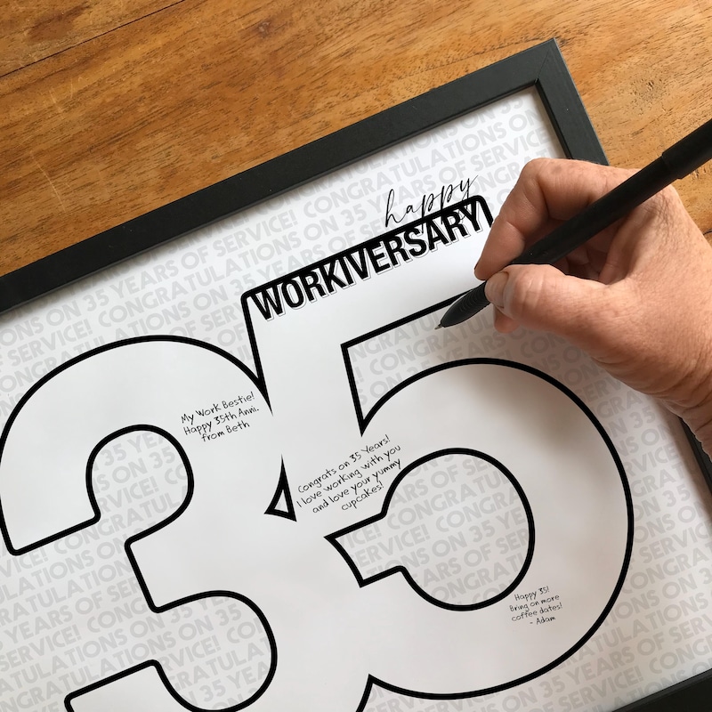 35 Work Anniversary - Etsy