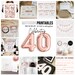 Rose Gold Decorations 40th Birthday Printable 40 Birthday - Etsy