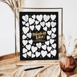 40th Birthday Bucket List Party Sign, 40 Things to Do in Your Forties ...