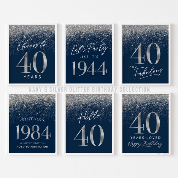 40 Years Old Birthday Decorations - Etsy