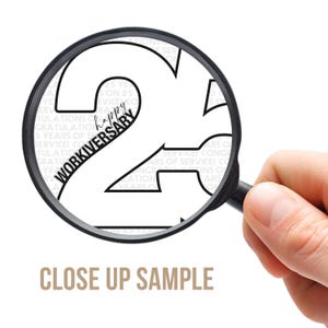 25th Work Anniversary Card Alternative for Employee Co-worker Boss ...