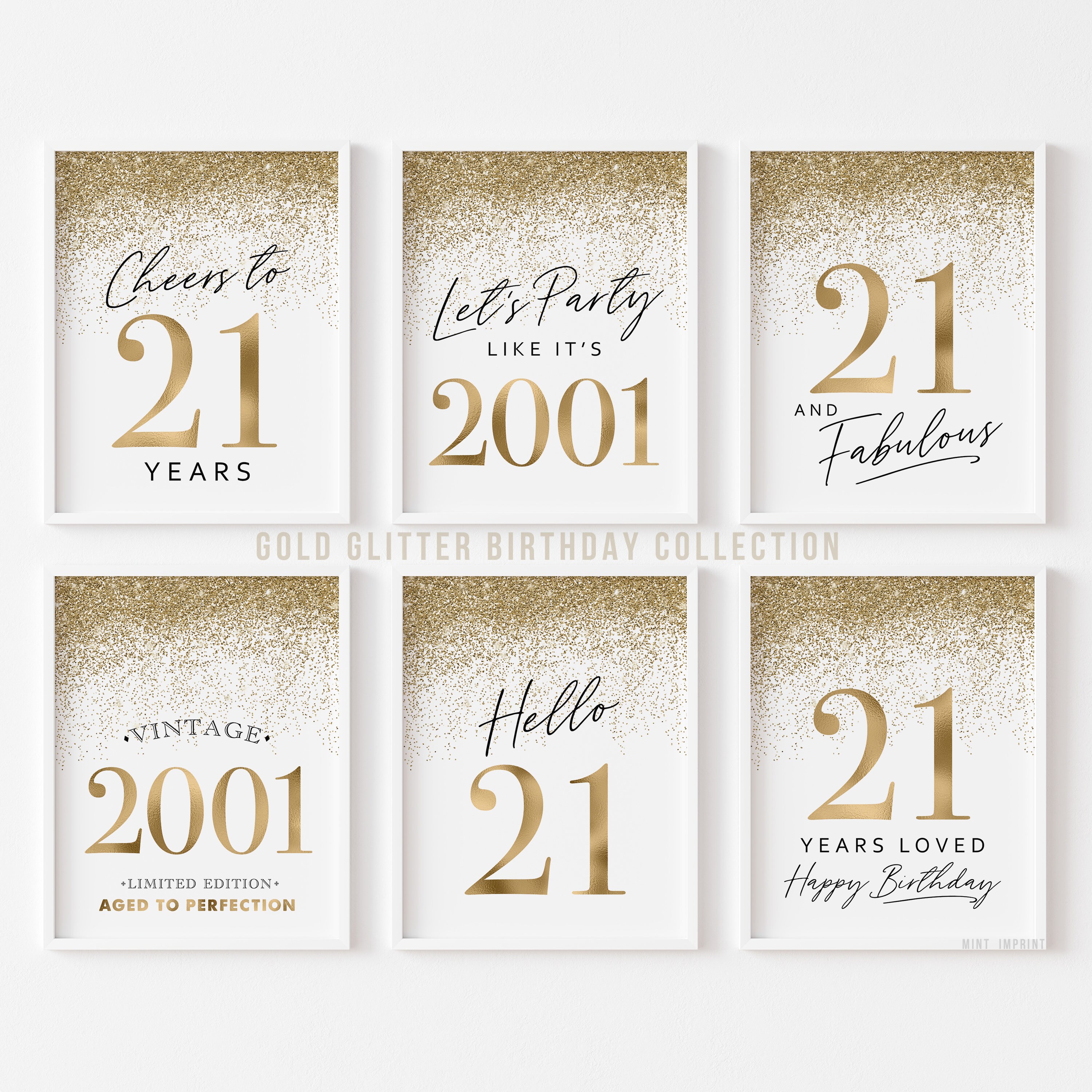 21 Years Signature Board Printable Sign Happy 21st Birthday - Etsy UK