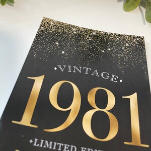 Black and Gold 40th Birthday Party Decorations, Printable 40 Birthday ...