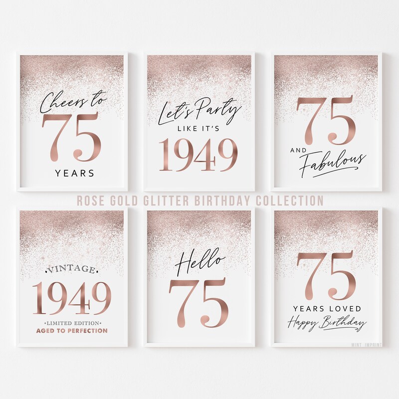 75th Birthday - Etsy