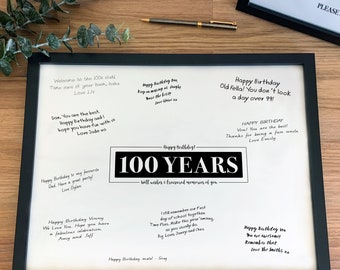 100 Years Poster - Etsy