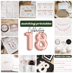 18th Birthday Guest Signature Board, Rose Gold Decoration Women, 18 ...
