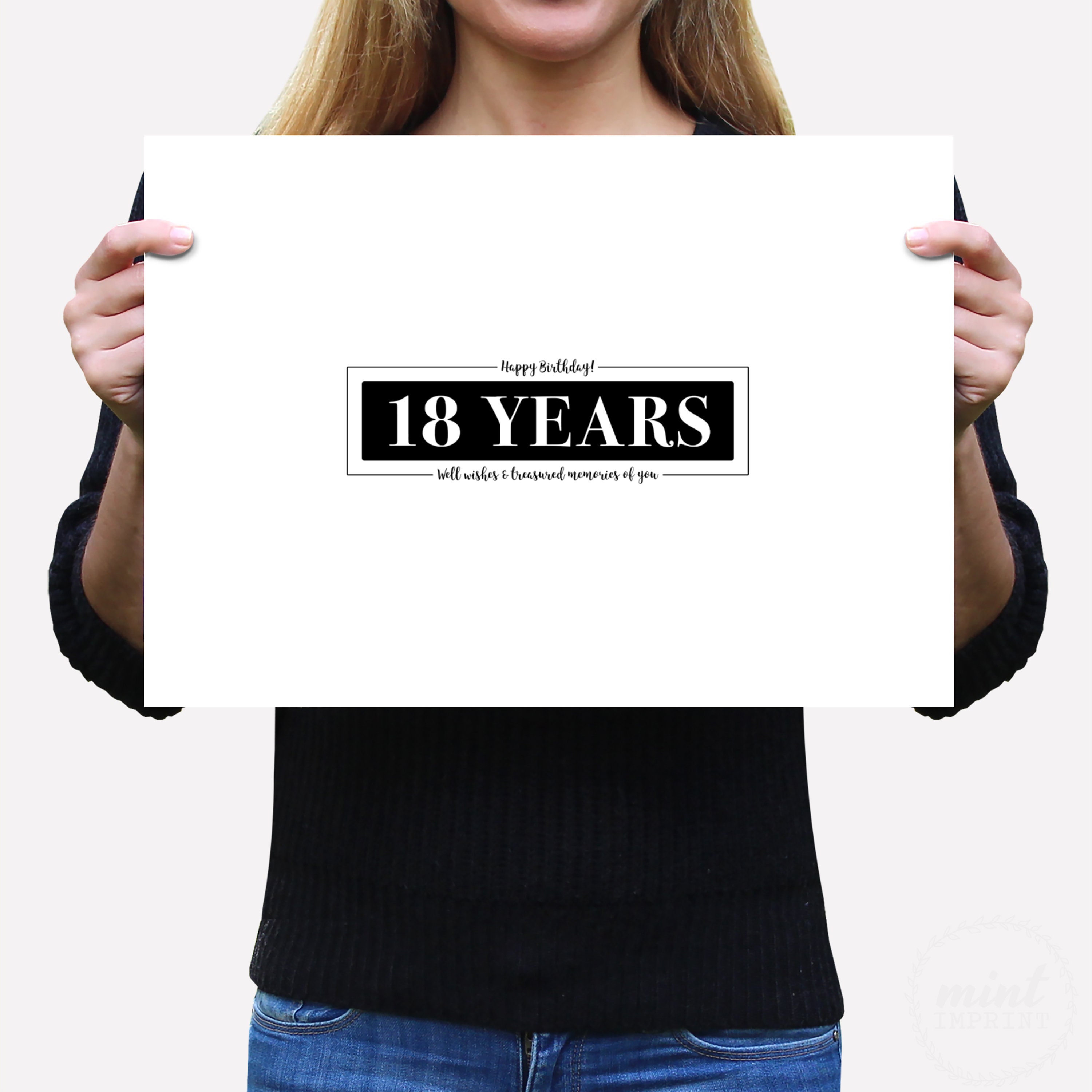 18 Years Signature Board Printable Sign Happy 18th Birthday | Etsy