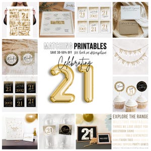 21 Things We Love About You, 21st Birthday Decorations Women Daughter ...