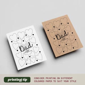 Card for Dad, Things I Love About You, Hearts Write in Loving Sentiment ...