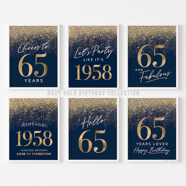 Birthday Yard Signs for 65th Birthday - Etsy