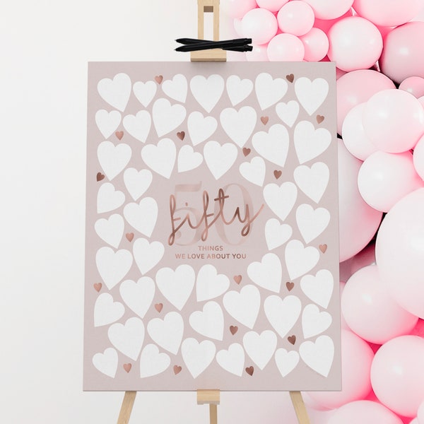 Downloadable 50th Birthday Poster - Etsy