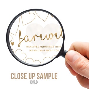 Employee Leaving Gift, Printable Message Poster, Treasured Memories and ...