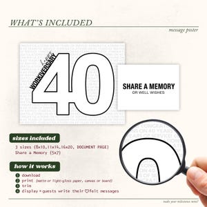 40th Work Anniversary Card Alternative | Employee Co-worker Boss ...