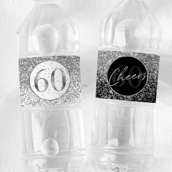 Printable 60th Anniversary Labels - Etsy